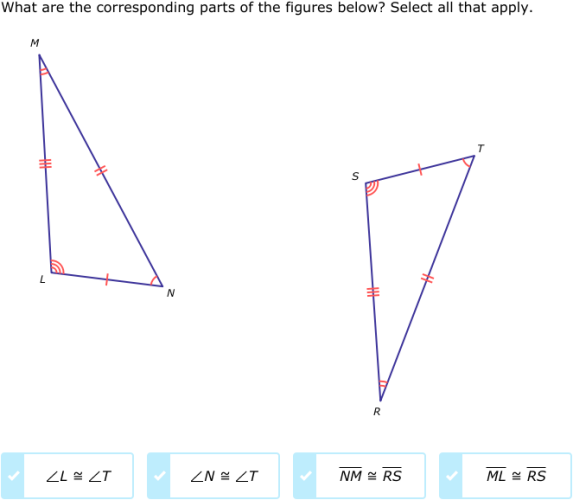IXL - Congruence statements and corresponding parts (Class VII maths ...