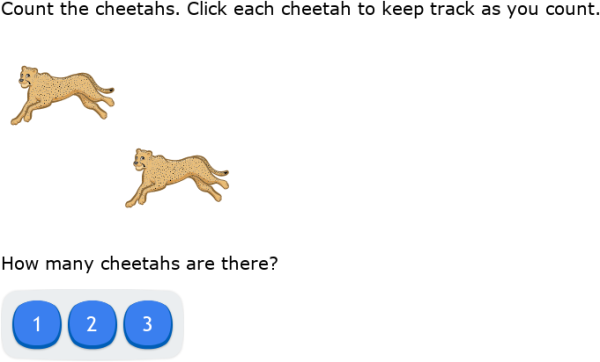 IXL - Learn to count - up to 3 (Lower kindergarten maths practice)