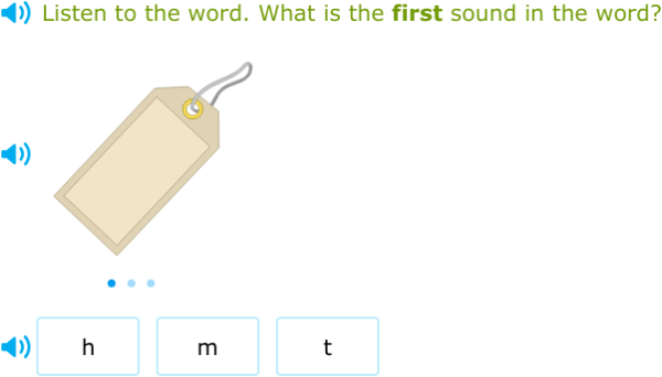 IXL - Identify the first, second and last sound in a word (Upper ...