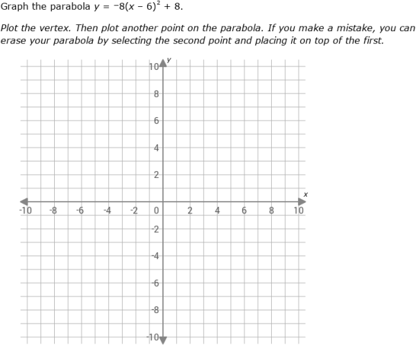 IXL - Graph parabolas (Class XI maths practice)