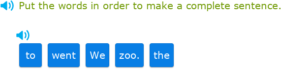 IXL - Unscramble the words to make a complete sentence (Class I English ...