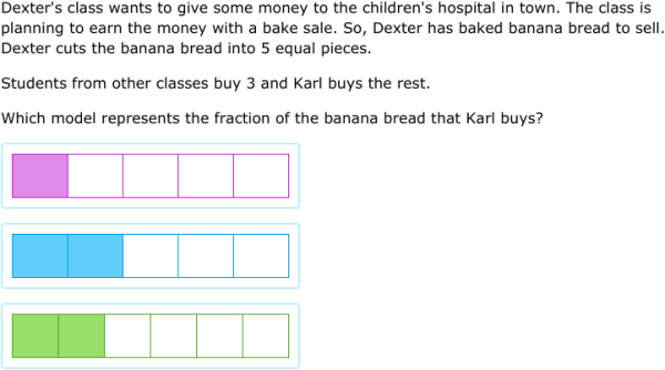 IXL - Fractions of a whole: modelling word problems (Class V maths ...