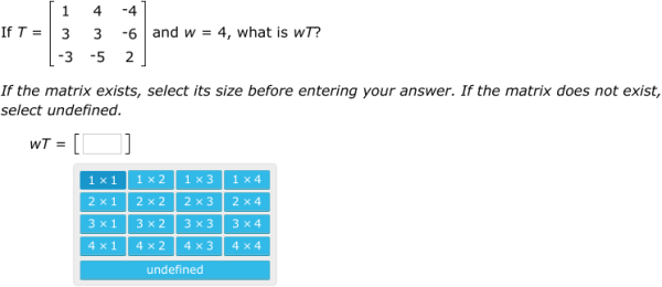 IXL - Multiply a matrix by a scalar (Class XII maths practice)