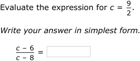 IXL - Evaluate rational expressions II (Class XI maths practice)