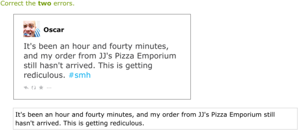 IXL - Correct errors in everyday use (Class XII English practice)