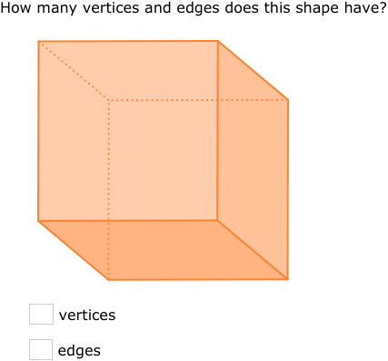 IXL - Count vertices, edges and faces (Class IV maths practice)