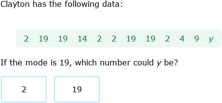 IXL - Mean, median, mode and range: find the missing number (Class VII ...