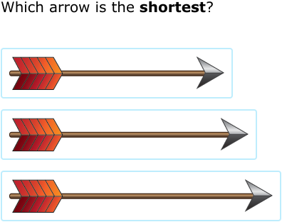 IXL - Long and short (Lower kindergarten maths practice)