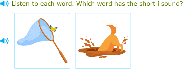 IXL - Find the short i word (Lower kindergarten English practice)