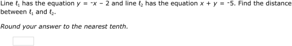 IXL - Find the distance between two parallel lines (Class X maths practice)