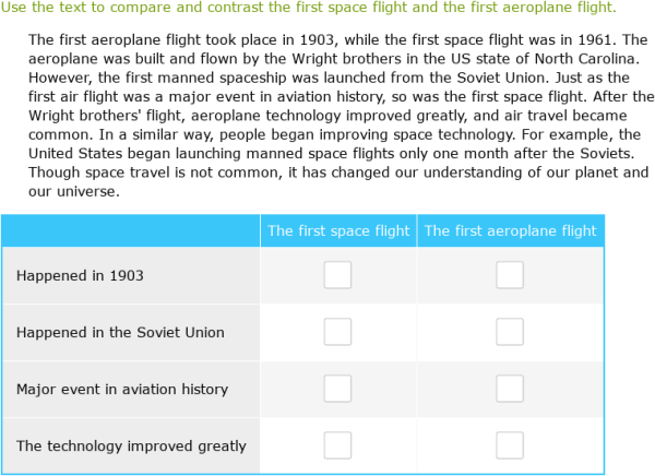 IXL - Compare and contrast in informational texts (Class V English ...
