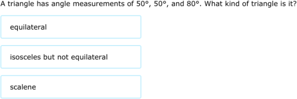 IXL - Classify triangles (Class VI maths practice)