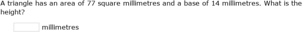 IXL - Area of triangles (Class VII maths practice)
