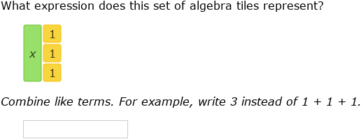 IXL - Model polynomials with algebra tiles (Class VIII maths practice)