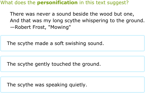 IXL - Interpret figures of speech (Class VIII English practice)