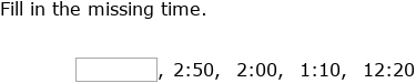 IXL - Time patterns (Class IV maths practice)