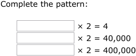 IXL - Multiplication patterns over increasing place values (Class IV maths practice)