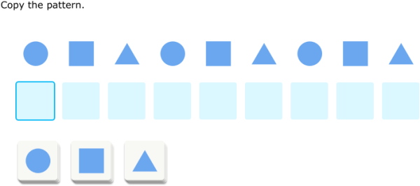 IXL - Repeating patterns (Class II maths practice)