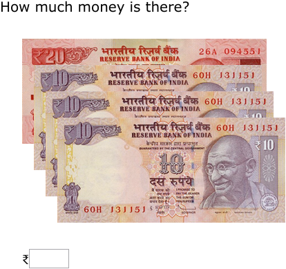 IXL - Count notes (Class I maths practice)