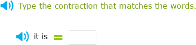 IXL - Form pronoun-verb contractions (Class II English practice)