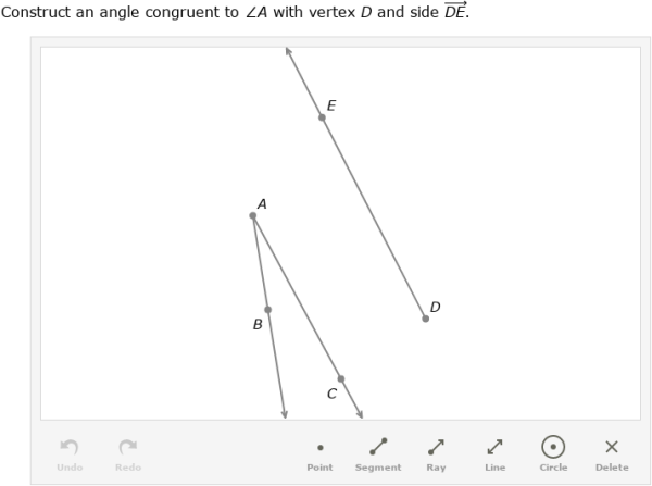 IXL - Construct a congruent angle (Class IX maths practice)