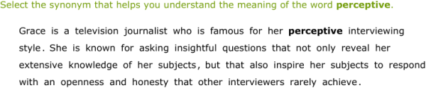 IXL - Determine the meaning of words using synonyms in context (Class ...