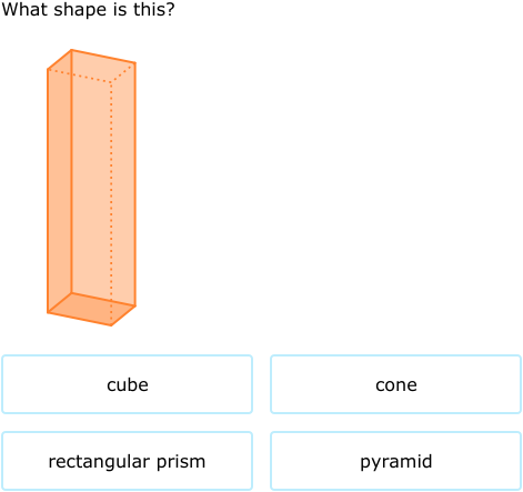IXL - Identify three-dimensional figures (Class VI maths practice)
