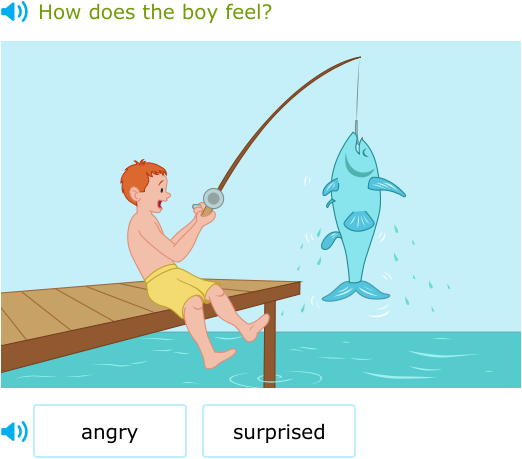 IXL - Which feeling matches the picture? (Lower kindergarten English ...