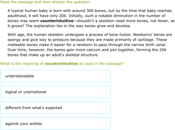 IXL - Use context to identify the meaning of a word (Class VII English ...