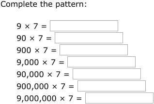 IXL - Multiplication patterns over increasing place values (Class V ...
