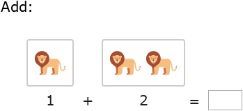 IXL - Add with pictures - sums up to 5 (Upper kindergarten maths practice)