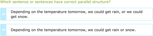 IXL - Identify sentences with parallel structure (Class XI English ...