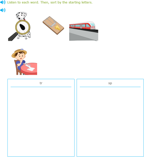 IXL - Sort by initial consonant blend or digraph (Class II English ...