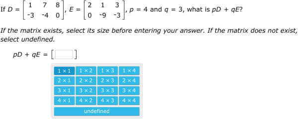 IXL - Linear combinations of matrices (Class XII maths practice)