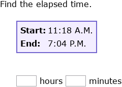 IXL - Elapsed time (Class V maths practice)