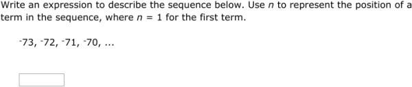 IXL - Write variable expressions for arithmetic sequences (Class X maths practice)