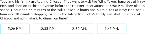 IXL - Find start and end times: word problems (Class V maths practice)