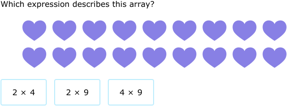 IXL - Identify multiplication expressions for arrays (Class III maths ...