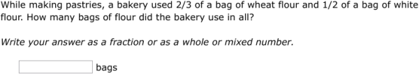 IXL - Add and subtract decimals or fractions: word problems (Class VI maths practice)