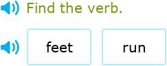IXL - Find the action verb (Upper kindergarten English practice)