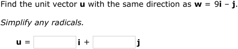 IXL - Find a unit vector (Class XII maths practice)