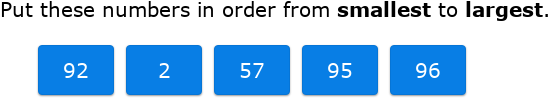 IXL - Put numbers in order (Class I maths practice)