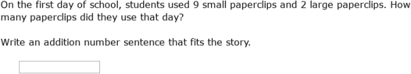 IXL - Write the addition sentence - one digit (Class II maths practice)