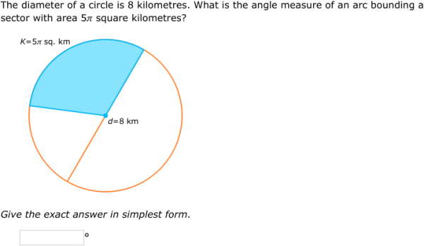 IXL - Area of sectors (Class X maths practice)