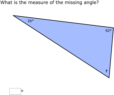 IXL - Find the unknown angle in triangles and quadrilaterals (Class VI ...