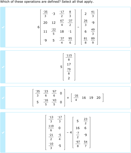 IXL - Matrix operation rules (Class XII maths practice)