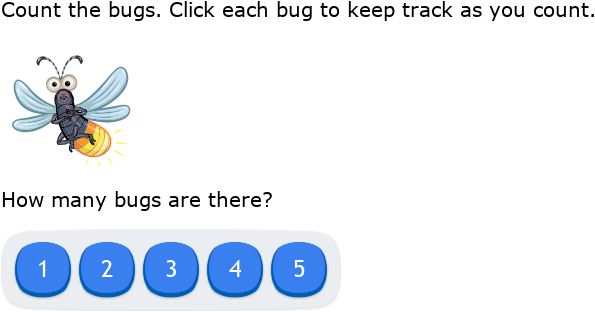 IXL - Learn to count - up to 5 (Lower kindergarten maths practice)