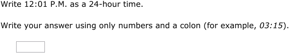 IXL - Convert between 12-hour and 24-hour time (Class VI maths practice)