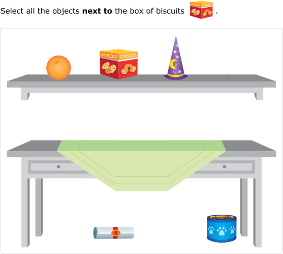 IXL - Beside and next to (Upper kindergarten maths practice)