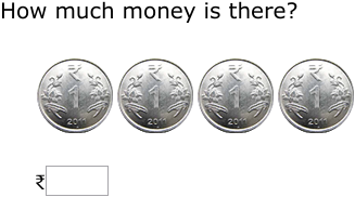 IXL - Count 1-rupee coins (Lower kindergarten maths practice)